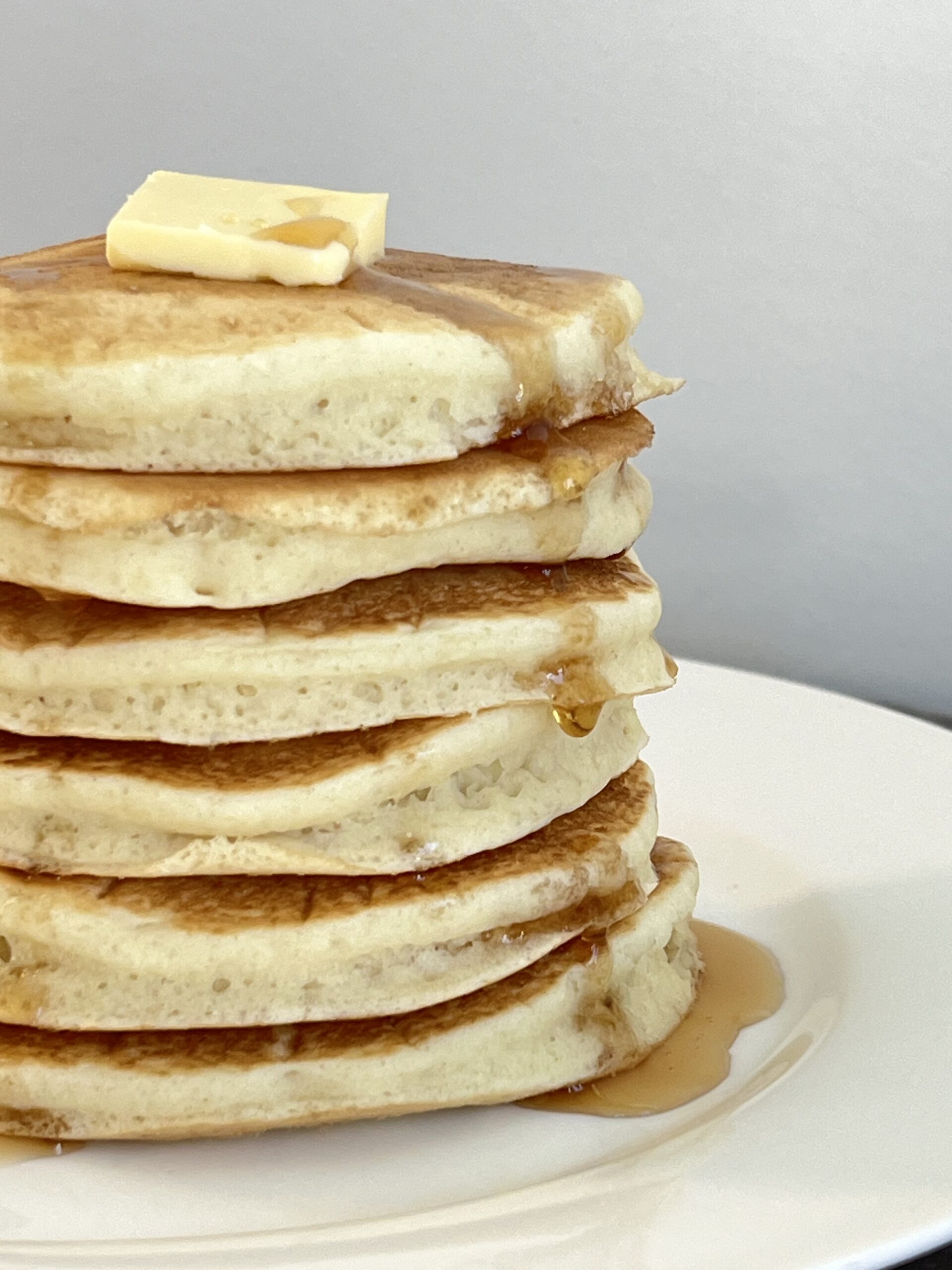 Easy One bowl Fluffy Vegan Pancakes [nut free, egg free] - Yes, Yum, Go!